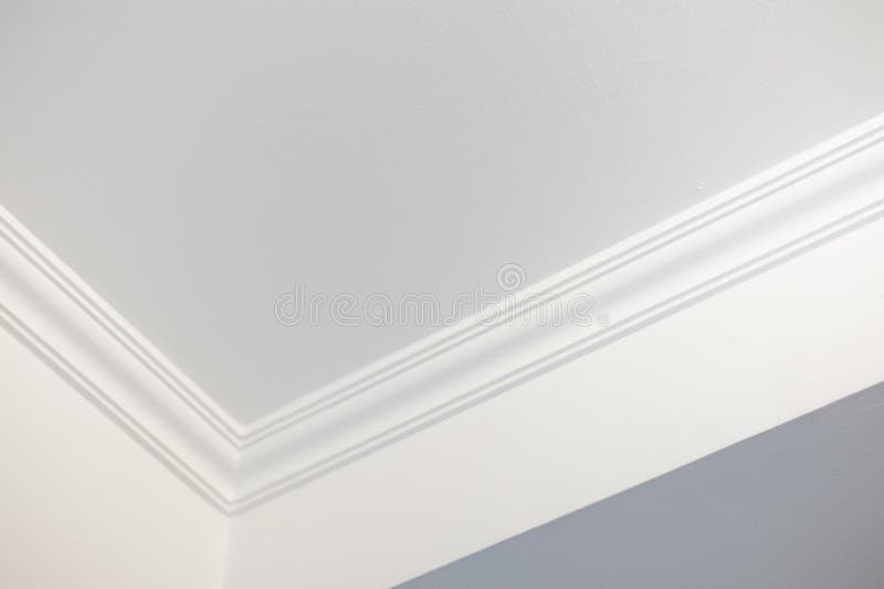 Detail of White Ceiling Cornice Stock Photo - Image of texture, relief ...