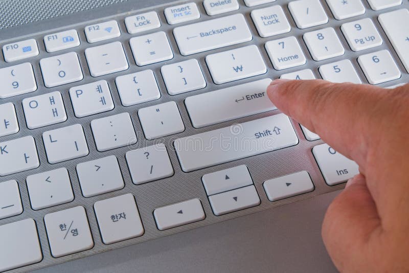 Detail of White Keyboard Keys of Computer Stock Photo - Image of laptop ...