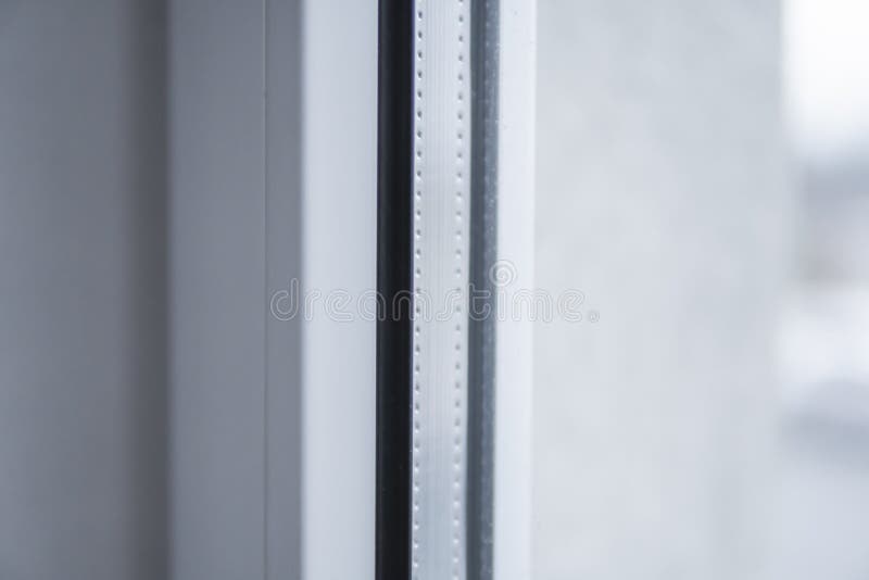Detail of Window Made of PVC Profiles. Stock Photo - Image of metal ...