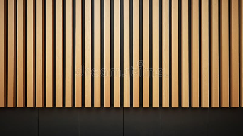 Detail of Wooden Grating Slatted Timber Linear Acoustic Wall Vertical ...