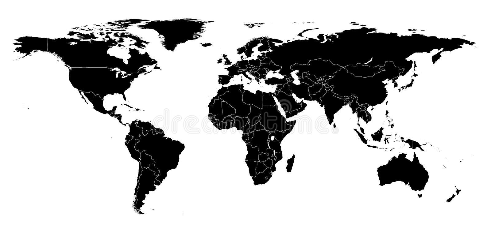 World Map stock vector. Illustration of great, global - 8070197