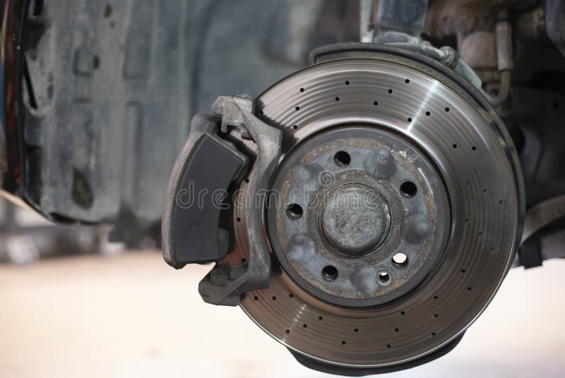 Detail of a Worn Disc Brake Ready for Replacement 3 Stock Image - Image ...