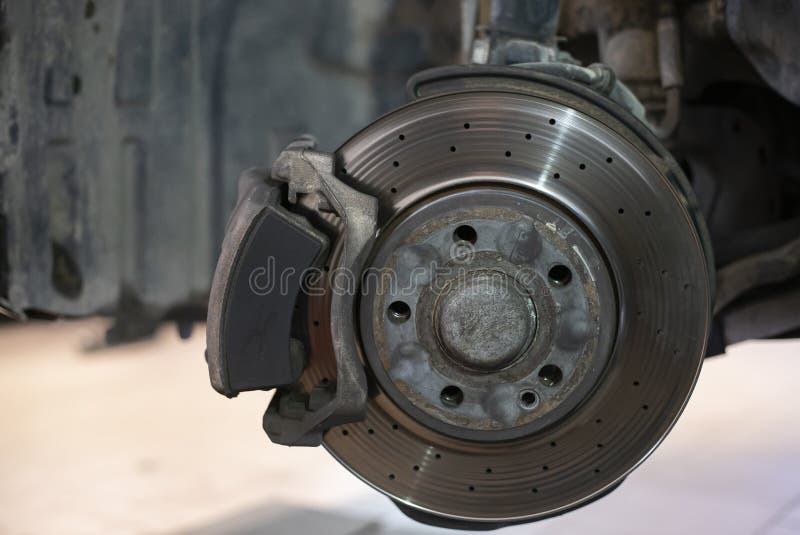Detail of a Worn Disc Brake Ready for Replacement Stock Photo - Image ...