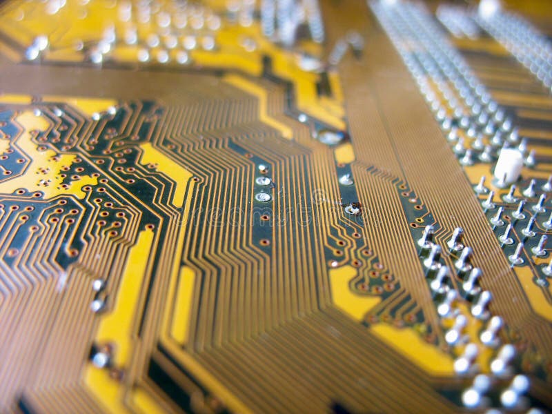 Close-up of Computer Circuit Board Pattern Stock Photo - Image of chip ...