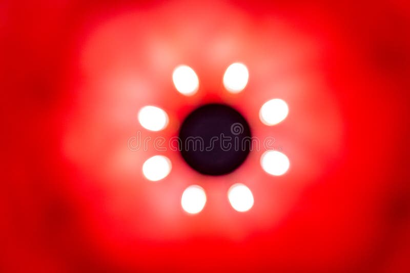 Detaile of a Red Lamp with Red Cover Stock Photo - Image of show, light ...