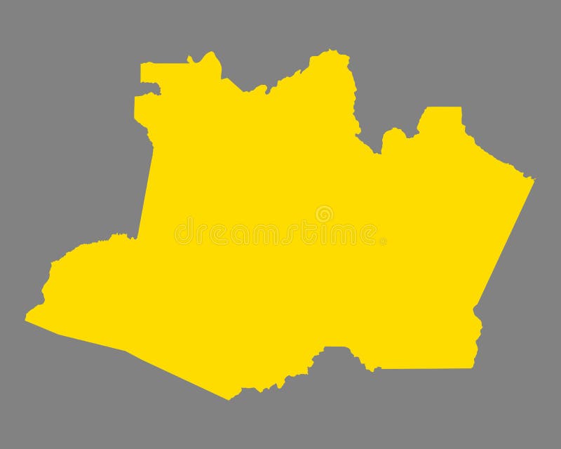 Map of Amazonas stock vector. Illustration of brazil - 91788954