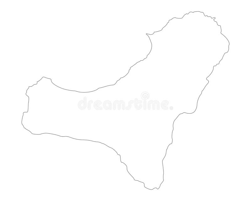 Map of El Hierro stock vector. Illustration of geography - 99047068