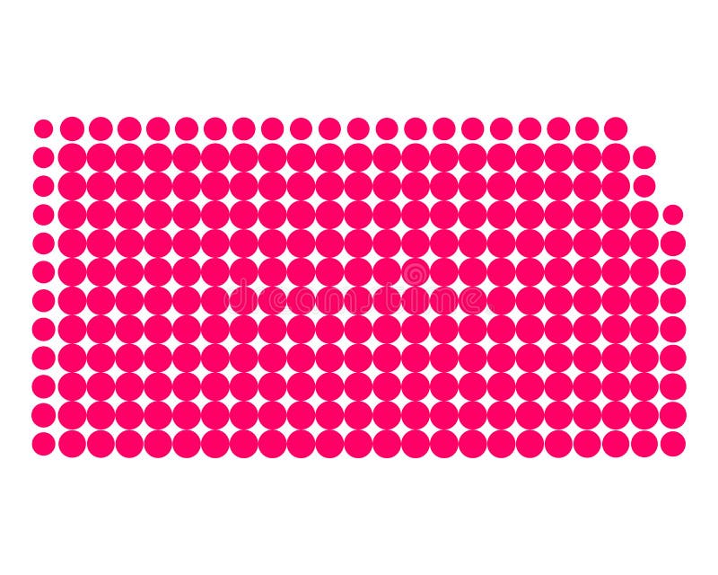 Kansas Dot Map Stock Illustrations – 120 Kansas Dot Map Stock ...