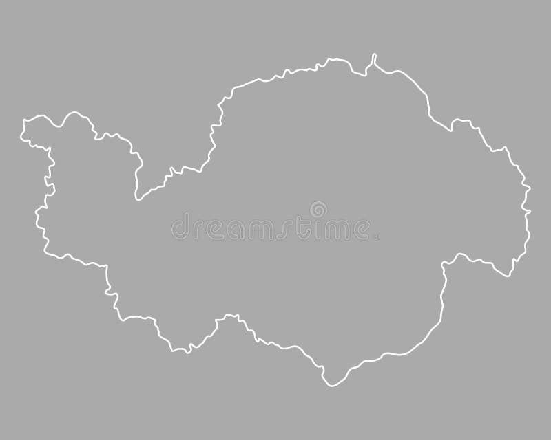 Map of Lower Bavaria stock vector. Illustration of vector - 142848520