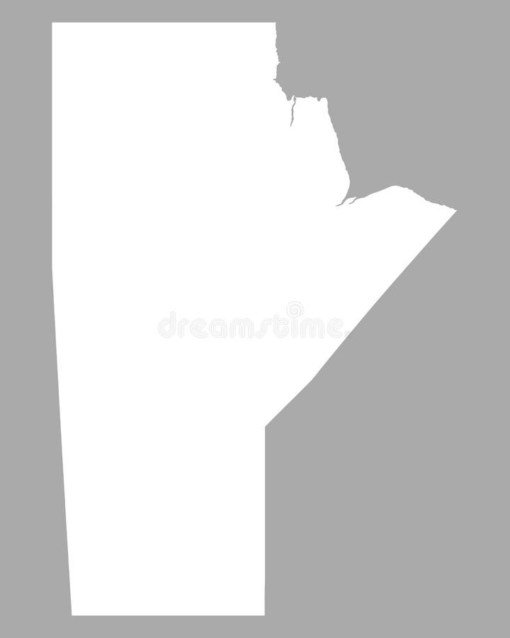 Map of Manitoba stock vector. Illustration of vector - 80706984
