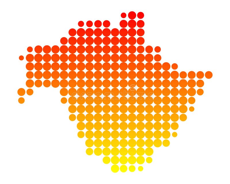 Map of New Brunswick stock vector. Illustration of geography - 99997234