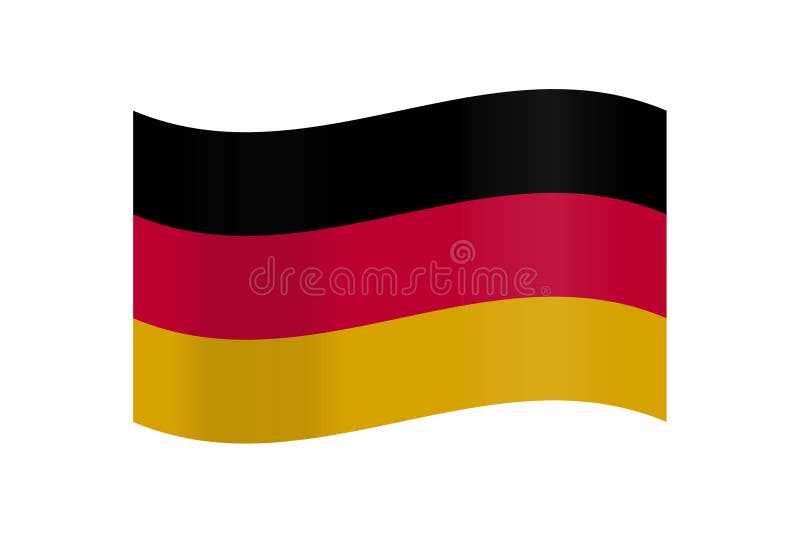 A Detailed and Accurate Vector Illustration of Germany Colored Flag ...