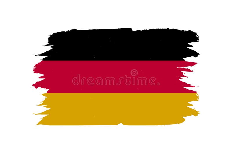 A Detailed and Accurate Vector Illustration of Germany Colored Flag ...