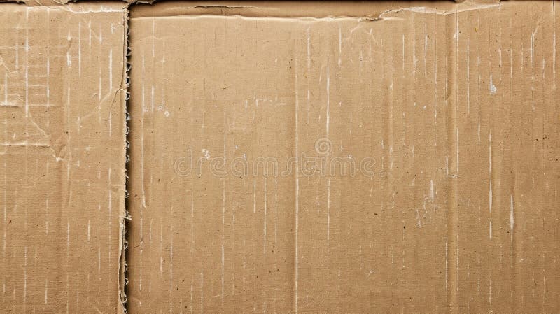 Close-up View of Cardboard Texture Emphasizing Its Rustic Surface with ...