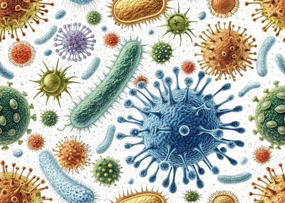 Detailed AIGenerated Images of Microbes Viruses and Pathogens a ...