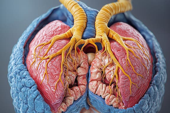 A Detailed Anatomical Illustration of the Endocardium, Highlighting Its ...