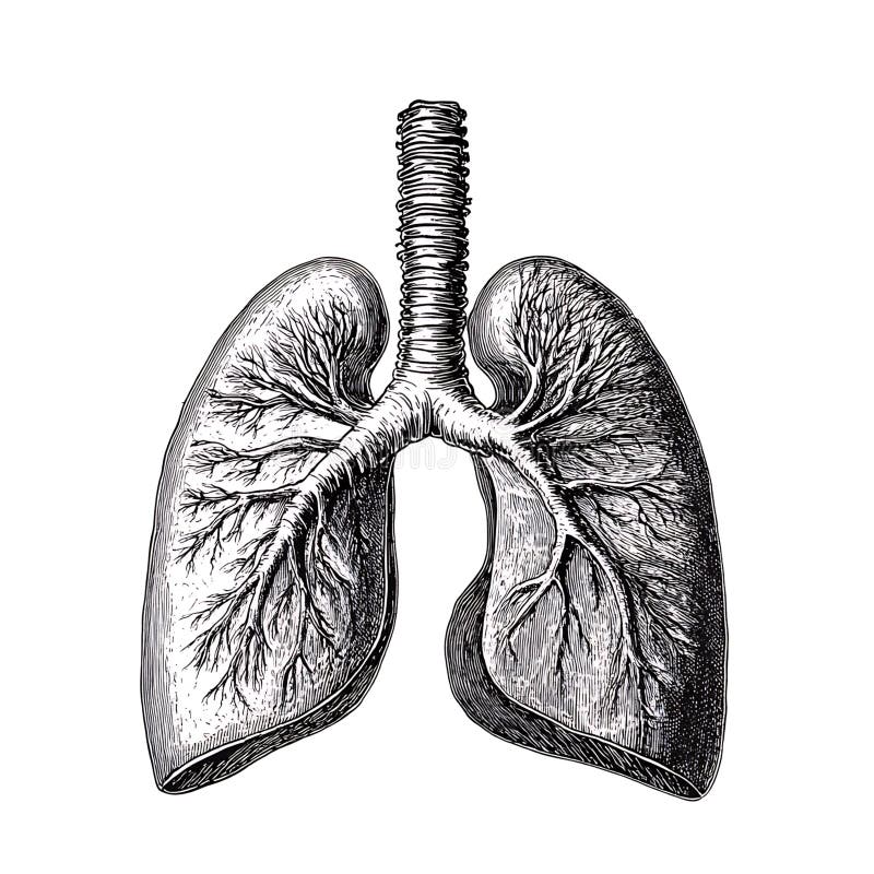 Detailed Anatomical Illustration of Human Lungs Stock Illustration ... Detailed Anatomical Illustration of Human Lungs Stock Illustration ...