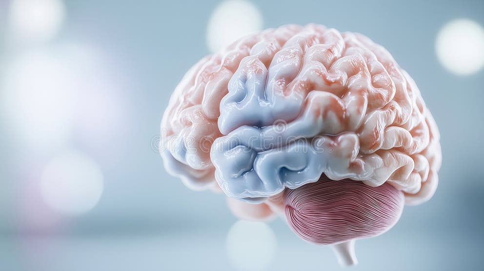 Detailed Anatomical Representation of Human Brain Showcasing Its ...