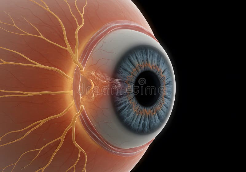 Detailed Anatomy of a Human Eye: a 3D Rendering of the Ocular ...