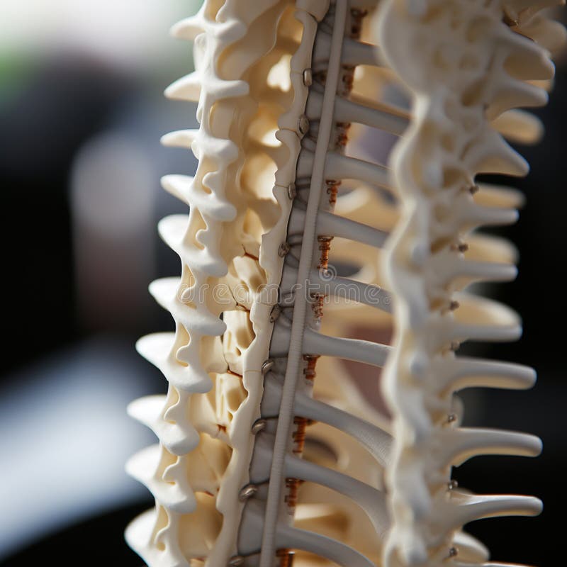 A Detailed Anatomy of the Spine Model is Displayed, Offering Insight ...