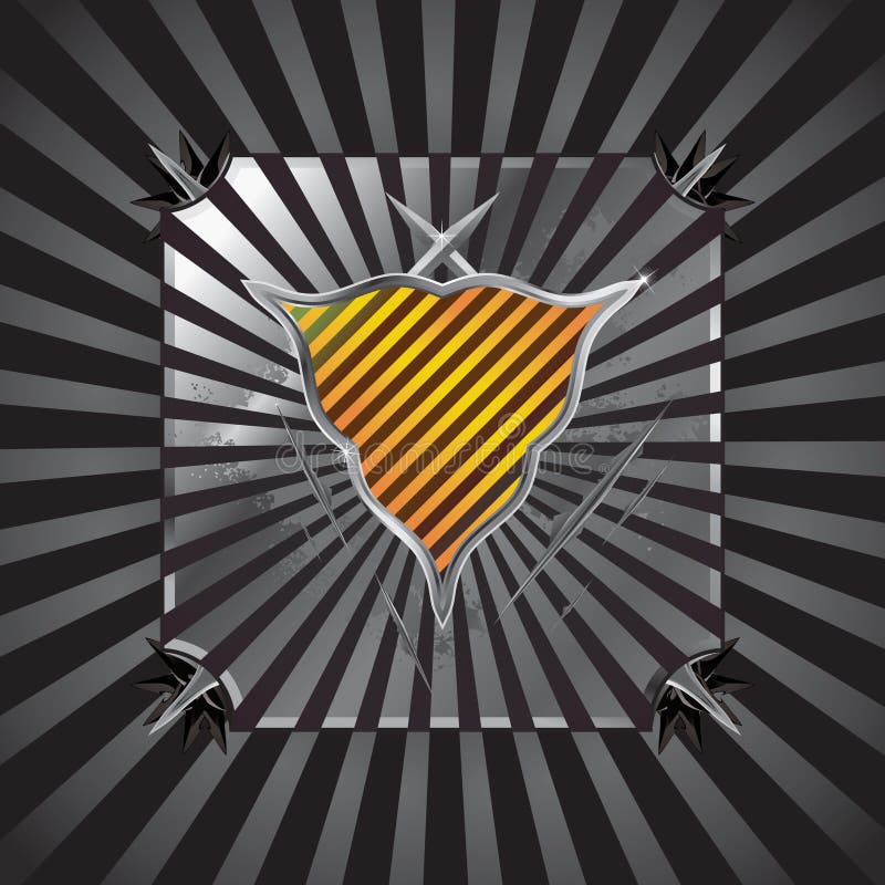 Detailed ancient shield stock vector. Illustration of classic - 8838975