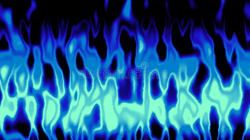 Detailed Animation of Blue Turquoise Flames in Fire Stock Illustration ...