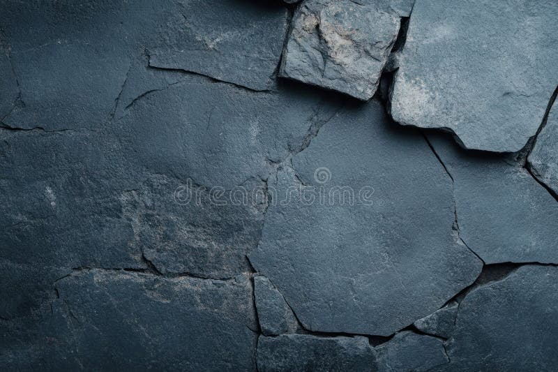 Detailed Anthracite Black Stone Surface with Rough Texture Stock ...