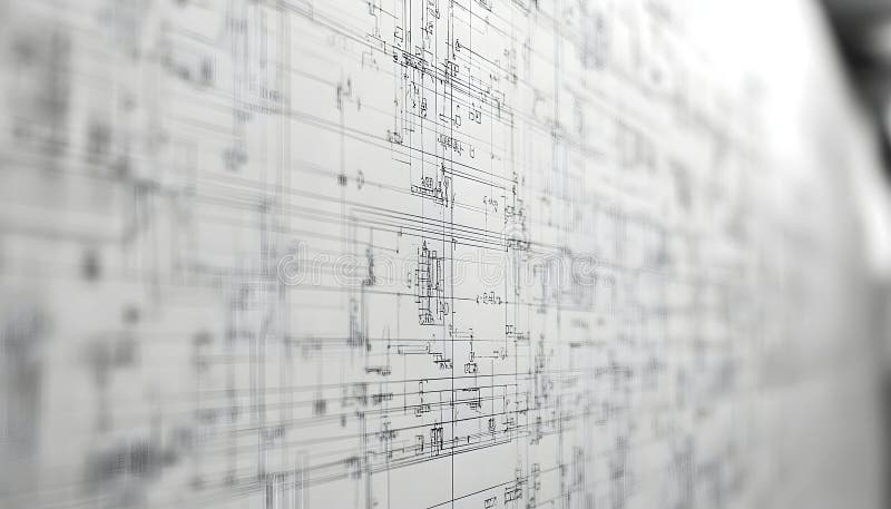 Detailed Architectural Blueprint Diagram, Planning and Engineering ...