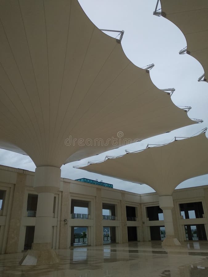 Detailed Architectural Design of the Mosque Building Stock Photo ...