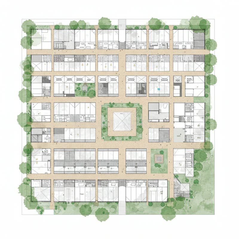 Detailed Floor Layouts Stock Illustrations – 363 Detailed Floor Layouts ...