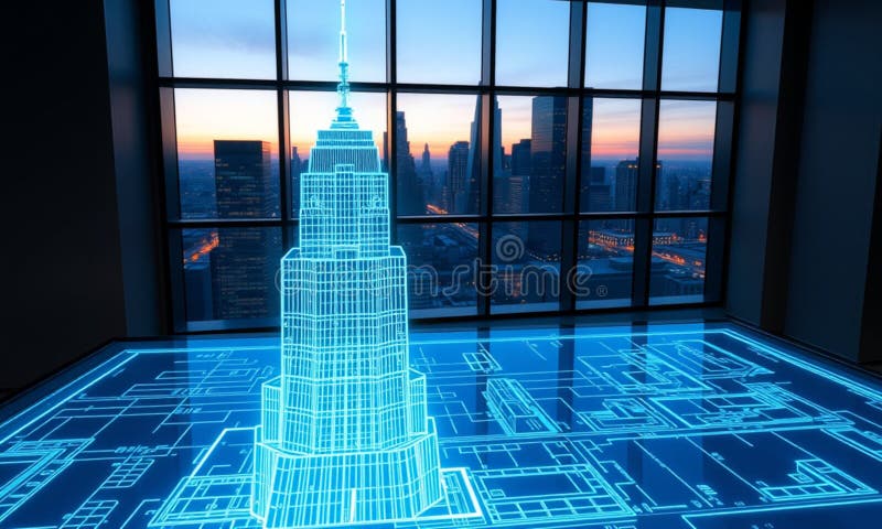 A Detailed Architectural House Blueprint Spread Out on a Rustic Wooden ...