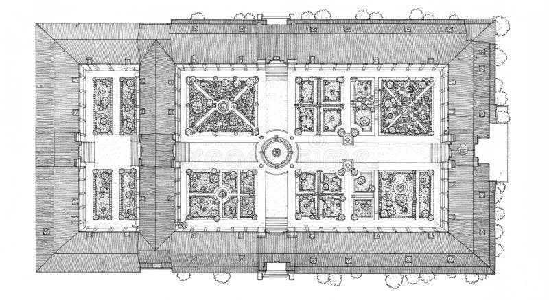 Detailed Garden Layout Plan Stock Illustrations – 487 Detailed Garden ...