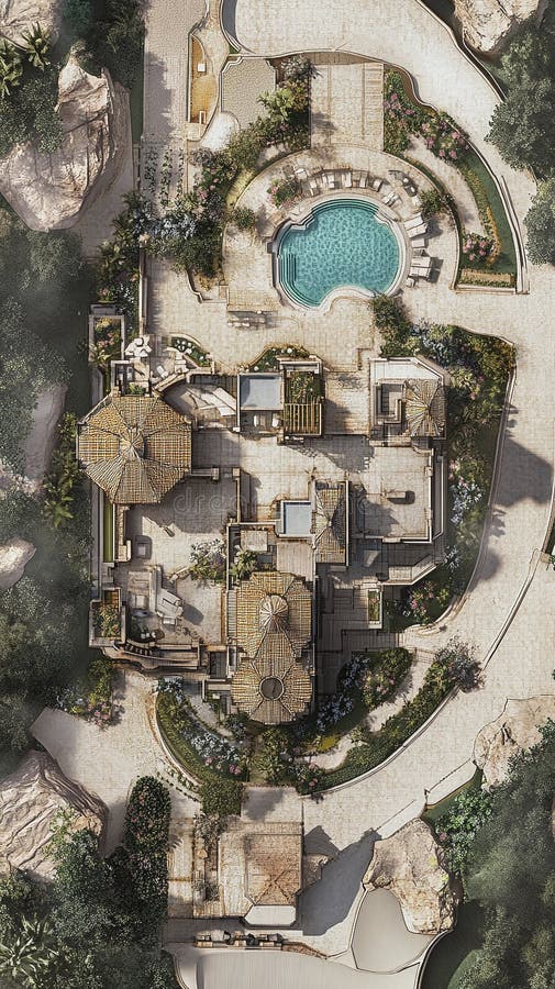 Detailed Architectural Plan for a Luxury Home with Built-in Smart Tech ...