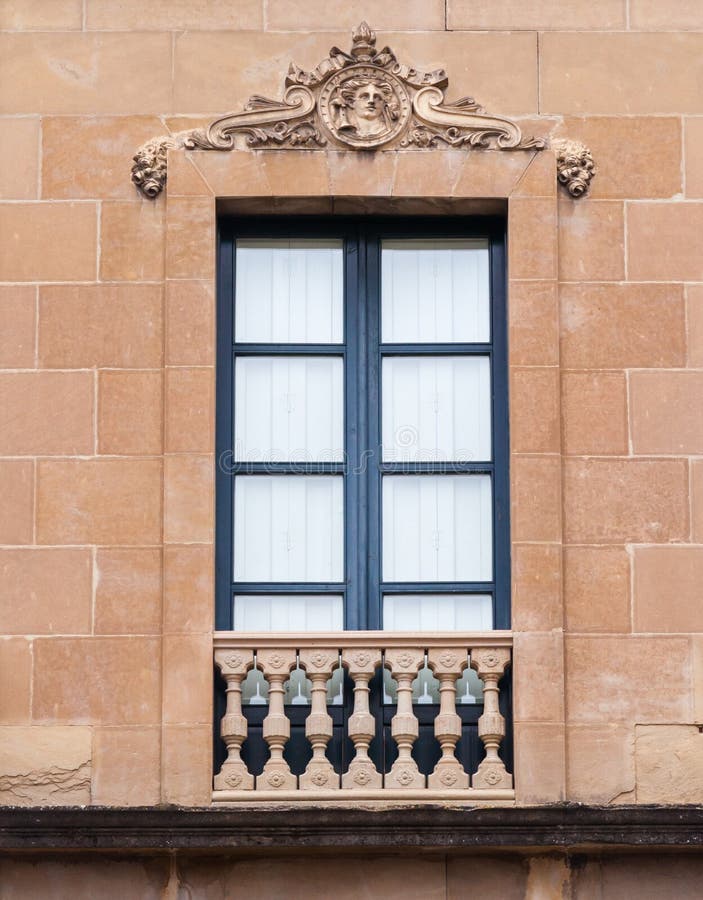 Detailed Architectural Window Design Featuring Classical Elements in an ...