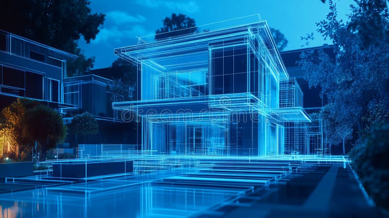 Detailed Architecture Blueprint for Home Construction with Generative ...