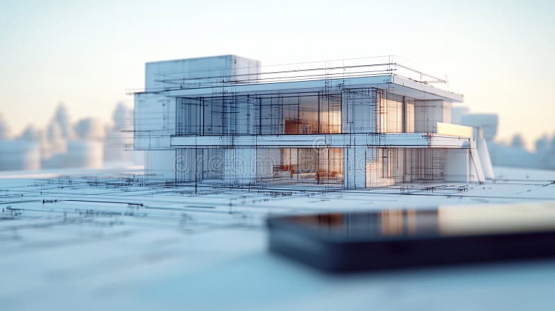 Detailed Architecture Blueprint for Home Construction with Generative ...