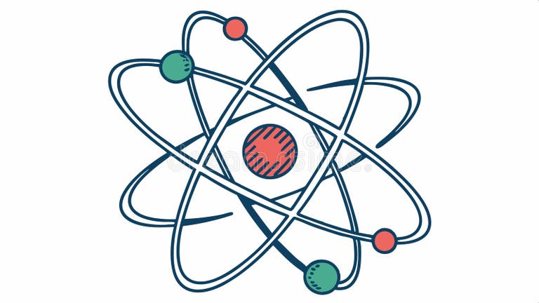 Detailed Atom Model, Science and Nuclear Physics Vector Design ...