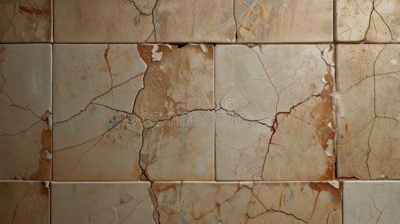 Cracked Ceramic Tile Background Stock Image - Image of design, texture ...