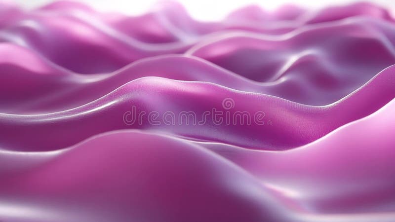 Pink, Flowing Fabric Waves, Studio Shot, Light Background, Design ...