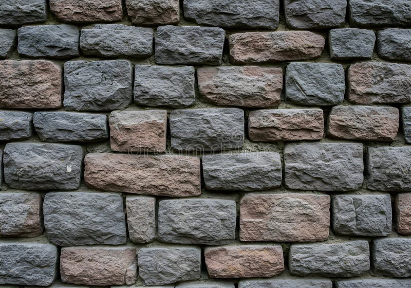 Grey Brown Stone Wall Texture Background - Rustic Masonry Rock Pattern ...