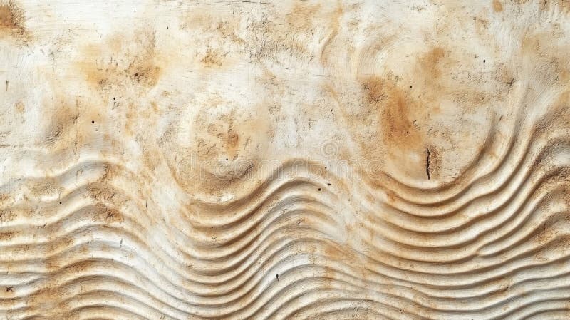 Detailed Beige Texture with Swirling Wave Patterns and Distressed ...