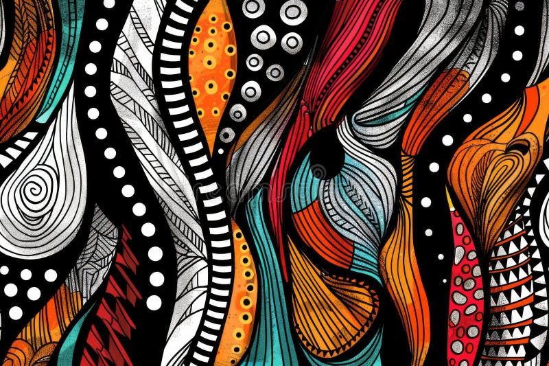 Detailed Black and White Drawing of a Group of Fish. Suitable for ...