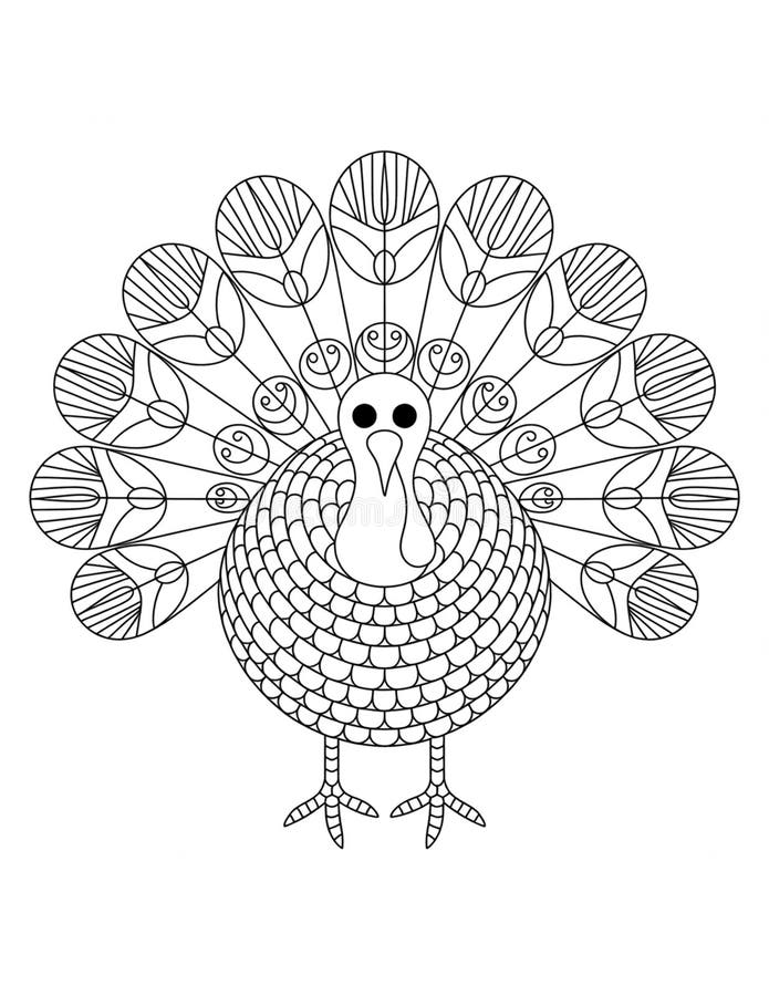 A Detailed Black-and-white Illustration Features a Stylized ...