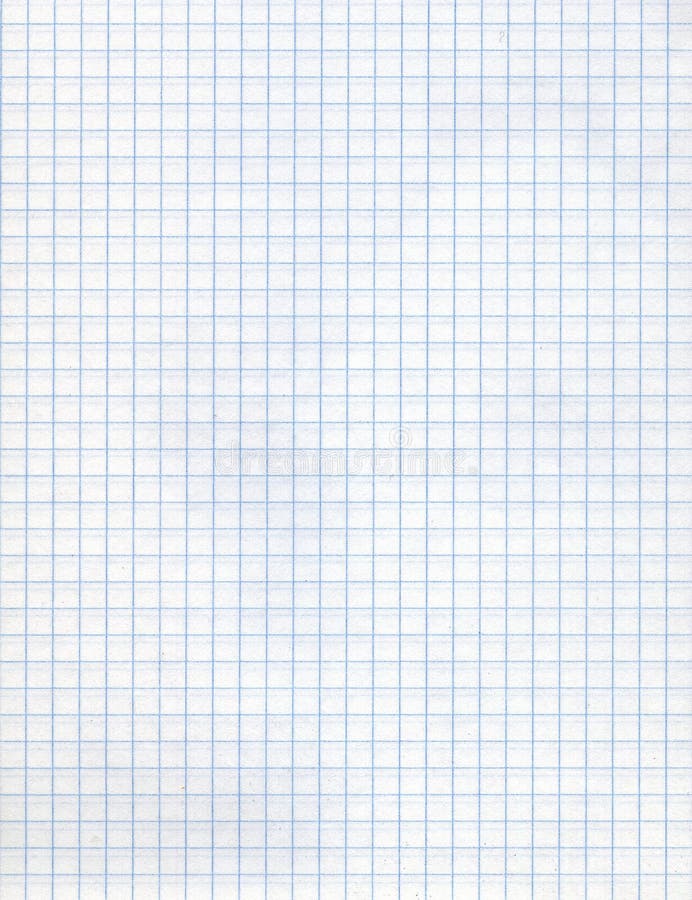 Detailed Blank Math Paper Sheet Stock Photo - Image of page, black ...