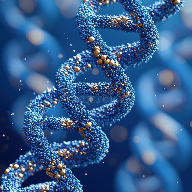 Molecular Structure Visualization in Digital Art Stock Photo - Image of ...