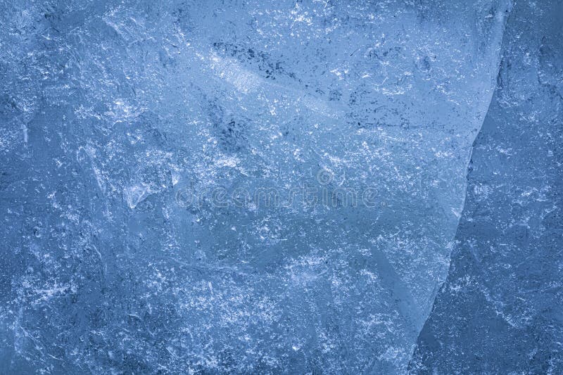 Detailed Blue Ice Texture Showing Intricate Pattern with Cracks of ...
