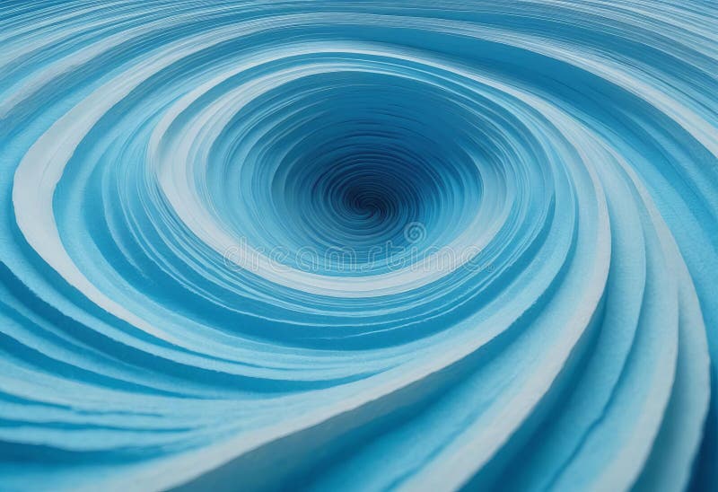 A Detailed Blue Swirl Design with a Wavy Texture Stock Illustration ...