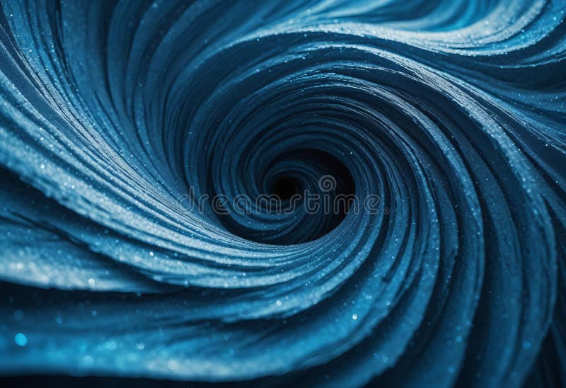 A Detailed Blue Swirl Design with a Wavy Texture Stock Illustration ...