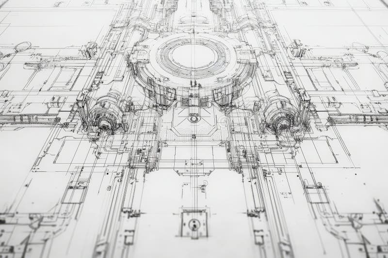 Detailed Blueprint of a Complex Electronic Circuit Board with Advanced ...