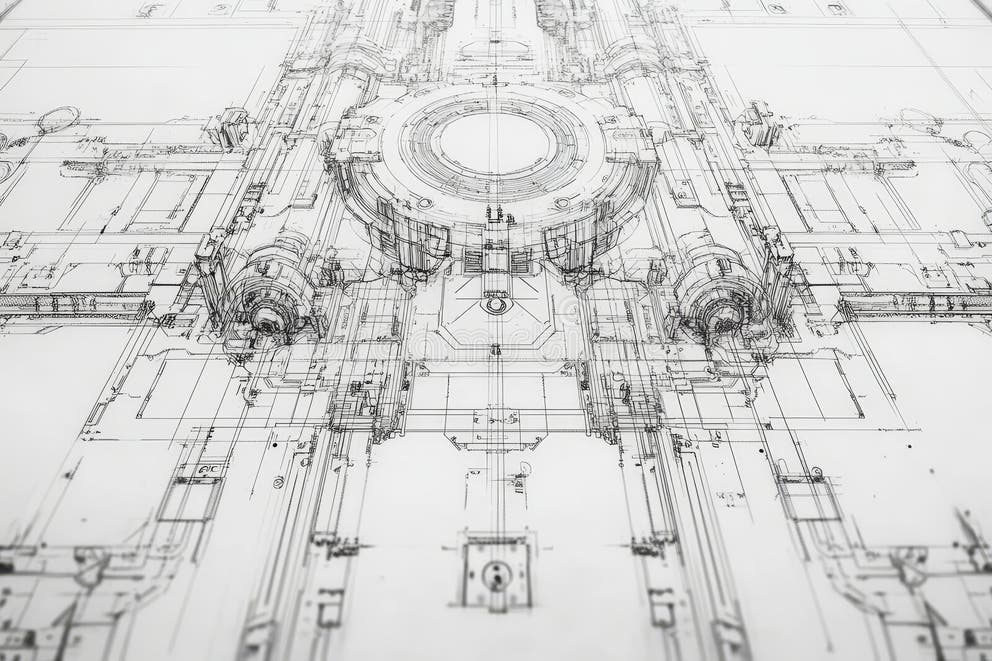 Detailed Blueprint of a Complex Electronic Circuit Board with Advanced ...